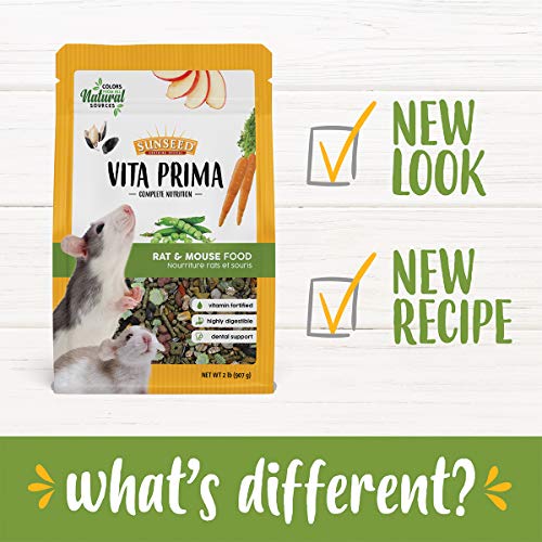 Sunseed Vita Prima Complete Nutrition Rat & Mouse Food, 2 LBS