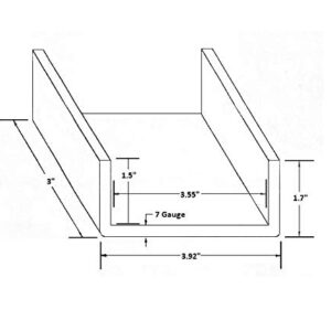 Heavy Duty Weld On 2x4 Steel Stake Pockets for Trailer & Truck (8)