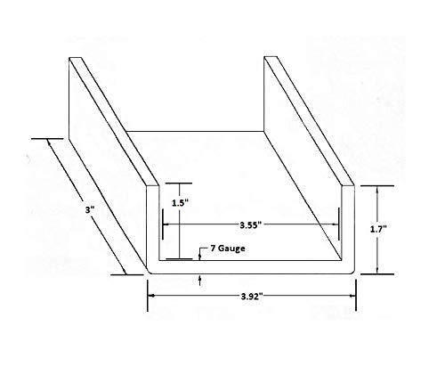 Heavy Duty Weld On 2x4 Steel Stake Pockets for Trailer & Truck (8)