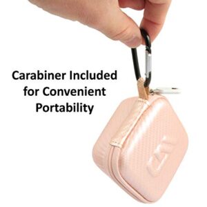 CASEMATIX Travel Case Compatible with Beats Powerbeats Pro Wireless Earbuds - Rose Gold Case Only