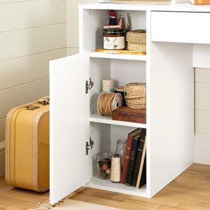 South Shore Crea Craft Table wth Hutch-Pure White