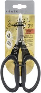 tonic studios tim holtz non-stick micro serrated scissors 7"-left-handed