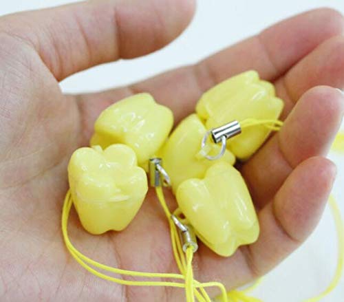 10PCS Plastic Baby Tooth Keepsake Box Baby Milk Tooth Storage Case Holder Organizer Save Container Lost Teeth Saver Deciduous Souvenir with Necklace Gift for Kids Color Random