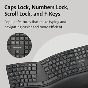 Kensington Pro Fit Ergonomic Wireless Keyboard - Black (K75401US)