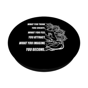 Buddha Meditation Shirt Law Of Attraction PopSockets Swappable PopGrip