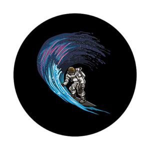 Space Surfer | Spaceman Galaxy Wave Rider Explorer PopSockets Swappable PopGrip