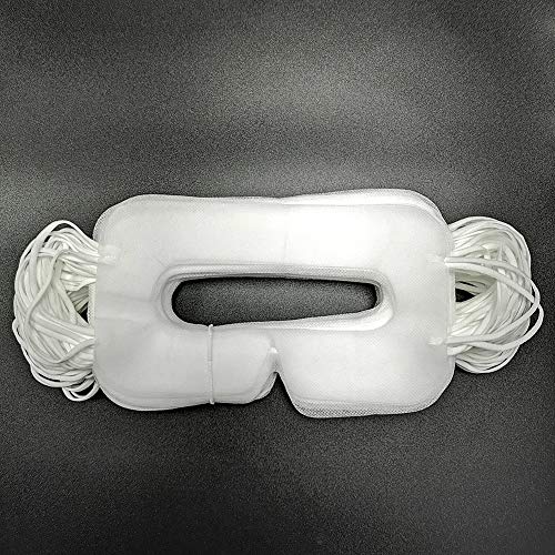 YinQin 100PCS Disposable VR Mask Universal Cover Mask for VR Mask Cover Sanitary VR Mask, VR Mask Rift, VR Eye Cover Pad, White