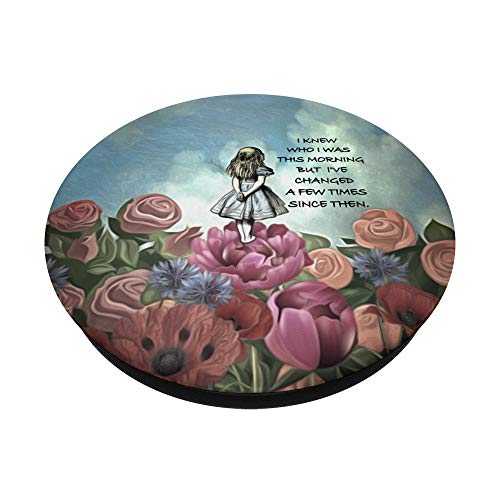 Wondering Alice - Alice In Wonderland Quote PopSockets PopGrip: Swappable Grip for Phones & Tablets