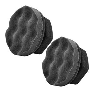 ipely 2 pack large tire shine applicator pad, durable and reusable hex-grip tire dressing applicator pad for applying tire shine