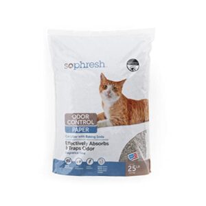 so phresh odor control paper cat litter, 25 lbs.