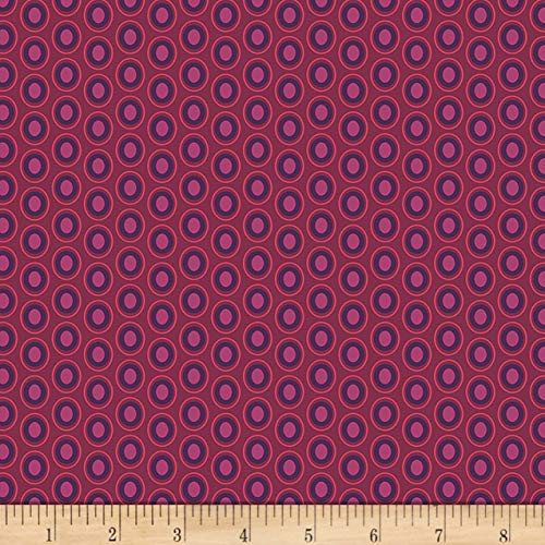 Art Gallery Fabrics Art Gallery Oval Elements Beaujolais Fabric, Wine