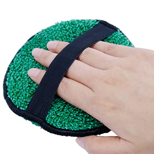 POLYTE Microfiber Buffing and Cleaning Pad (6 Pack, 5 in Round, Green)