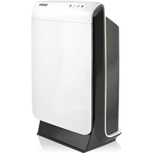 veva air purifier large room - prohepa 9000 premium air purifiers for allergies, smoke, dust, pet dander & odor with h13 washable filters - white