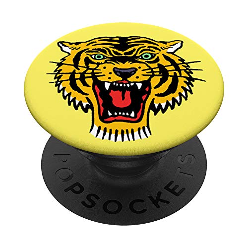 Tiger Japanese Tattoo Style PopSockets PopGrip: Swappable Grip for Phones & Tablets