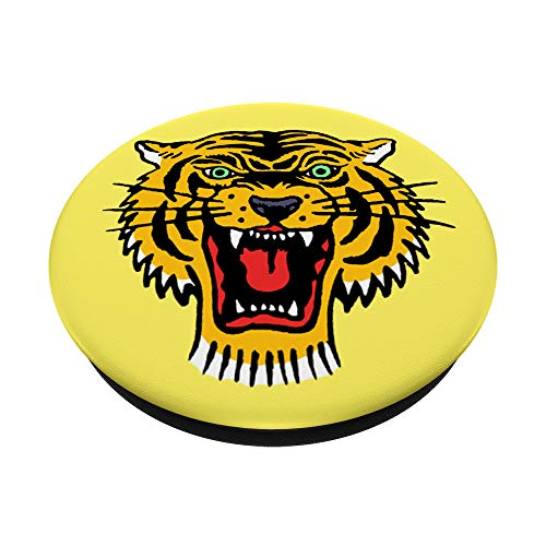 Tiger Japanese Tattoo Style PopSockets PopGrip: Swappable Grip for Phones & Tablets