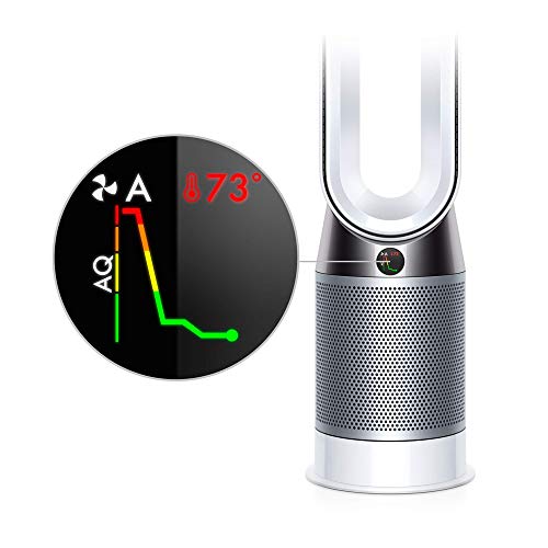 Dyson Pure Hot + Cool Air Purifier, Heater + Fan - HEPA Air Filter, Space Heater and Certified Asthma + Allergy Friendly, WiFi-Enabled – HP04 (Renewed)