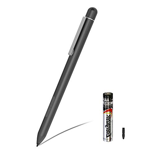 Pen for Microsoft Surface Pro 9/8/7, Stylus Pen Compatible with Surface Book 3/Laptop 4/Studio 2, Surface Go 3/2/1, Surface 3, Palm Rejection, 1024 Pressure Sensitivity(Black)