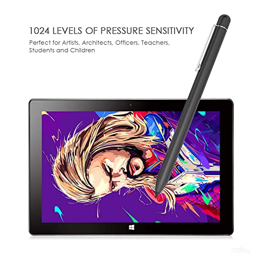 Pen for Microsoft Surface Pro 9/8/7, Stylus Pen Compatible with Surface Book 3/Laptop 4/Studio 2, Surface Go 3/2/1, Surface 3, Palm Rejection, 1024 Pressure Sensitivity(Black)