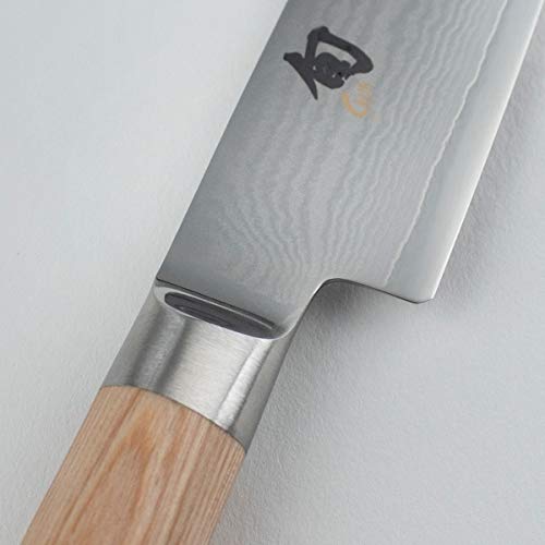 Shun Classic Blonde 6” Utility Knife, Blonde PakkaWood Handle, Full Tang VG-MAX Blade