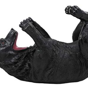 Ebros Lifelike Purebreed Pedigree Canine German Shepherd Dog Wine Bottle Holder Figurine As Kitchen Wine Cellar Countertop Centerpiece Home Decor Accent Dogs Puppies Statue (Black)