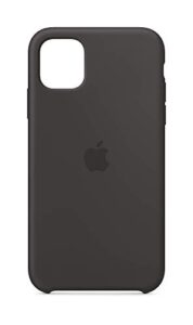 apple iphone 11 silicone case - black