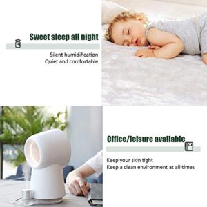 3 in 1 Bladeless Mini Desktop Fan with Cooling Humidifier and LED NightLight f