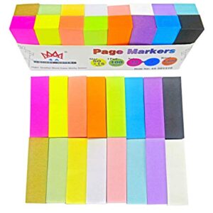 4A Sticky Notes, 0.6 x 2 Inches, Small Size,16 Colors, Self-Stick Notes, 100 Sheets/Pad,16 Pads/Pack, 4A 501516