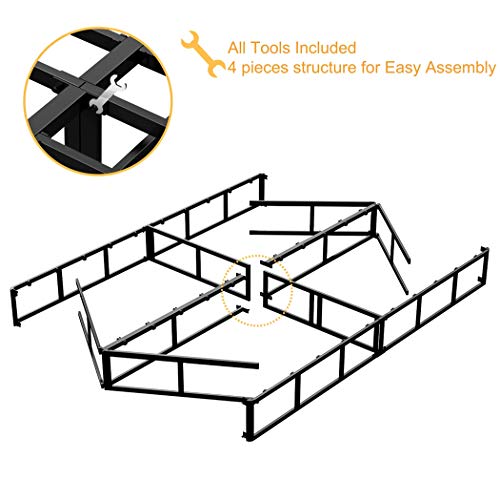 NOAH MEGATRON 7 Inch Box Spring King, Low Profile Metal Boxsprings/Mattress Foundation/Bunkie Board - 3000LBS Strong Steel Structure/Easy Assembly (King)