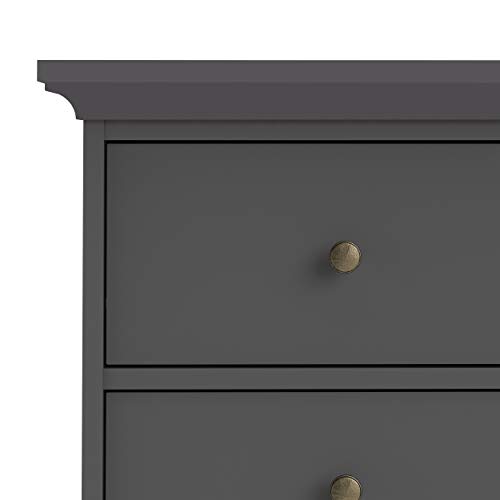 Tvilum Sonoma 6 Drawer Chest, Black Lead