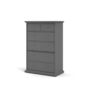 Tvilum Sonoma 6 Drawer Chest, Black Lead