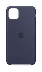 apple iphone 11 pro max silicone case - midnight blue