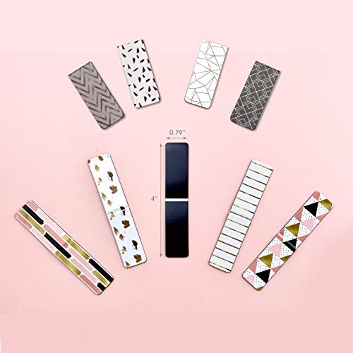 Desecraft 16Pcs Cute Magnetic Bookmarks Page Markers I Clips for Kids Woman Man Teacher Students Reading Planner Book Lovers School Office