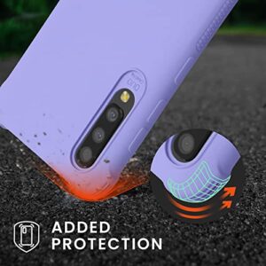 kwmobile Crossbody Case Compatible with Samsung Galaxy A50 Case - TPU Silicone Cover with Strap - Lavender