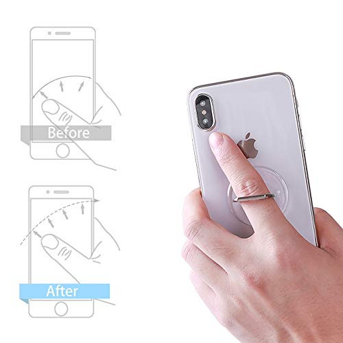 Cell Phone Ring Holder Stand Transparent Finger Grip Loop