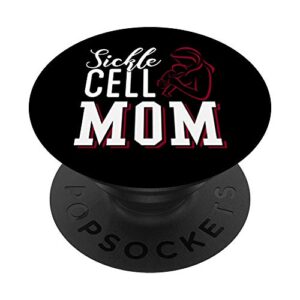 sickle cell awareness gift anemia support mom popsockets popgrip: swappable grip for phones & tablets