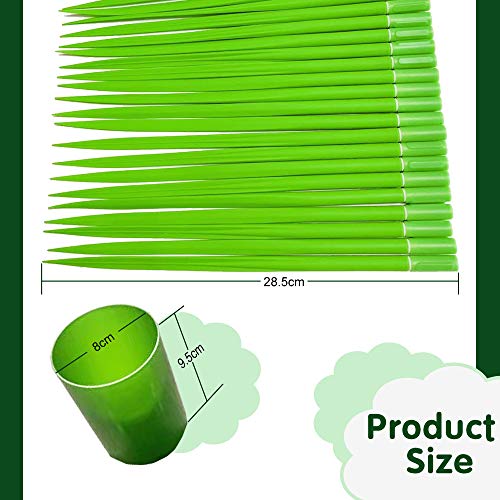 Youdepot writing pens, school supplies,Green Leaf Like Grass-Blade Pens Neutral Pen With Cover and Pen Holder, Easy Flow Black Ink, Pack Of 25