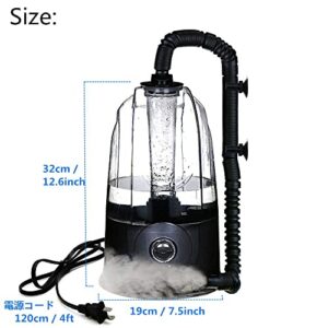 Reptile Fogger Terrariums Humidifier Fog Machine Mister 3L Large Size Ideal for Paludarium/Vivarium/Reptiles/Amphibians/Herps