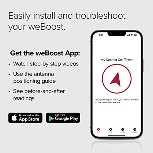 weBoost Home MultiRoom - Cell Phone Signal Booster | Boosts 4G LTE & 5G up to 5,000 sq ft for all U.S. Carriers - Verizon, AT&T, T-Mobile & more | Made in the U.S. | FCC Approved (model 470144)