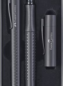 Faber-Castell Grip Edition Fountain Pen and Ballpoint Pen Set - All Black