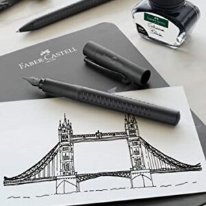 Faber-Castell Grip Edition Fountain Pen and Ballpoint Pen Set - All Black