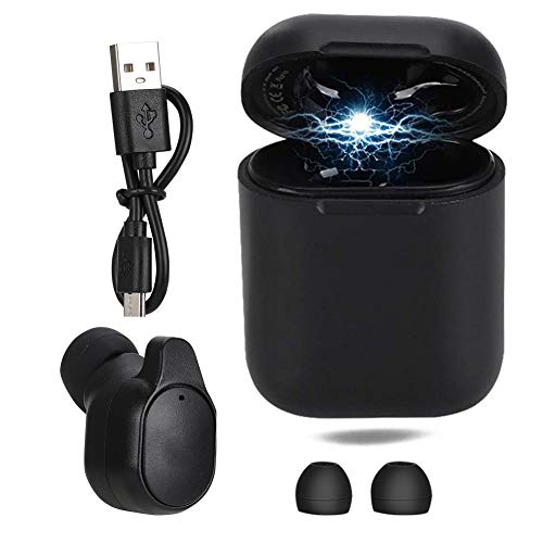 Smart Bluetooth Translator Earphone, Bluetooth 5.0 Multi Language Single Ear Translation Headset Earphone with Charging Box