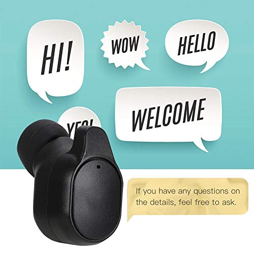 Smart Bluetooth Translator Earphone, Bluetooth 5.0 Multi Language Single Ear Translation Headset Earphone with Charging Box