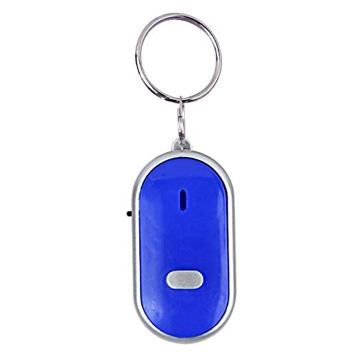 Key Finder, Voice Control Anti-Lost Device, Key Finder with Whistle, Pet Keychain Locator, Key, Suitcase (Blue)