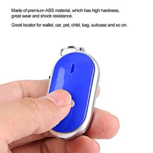 Key Finder, Voice Control Anti-Lost Device, Key Finder with Whistle, Pet Keychain Locator, Key, Suitcase (Blue)