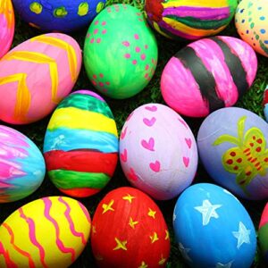 15Pcs Unpainted Wooden Fake Easter Eggs for Children DIY Game,Kitchen Craft Adornment,Wood Eggs for Encouraging Hens to Lay Eggs