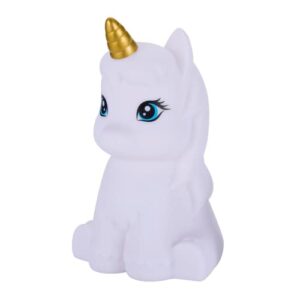 fundoo 8 inch large unicorn led night light for kids, portable usb rechargeable 7-color touch control nursery night lamp for children bedroom home decoration.