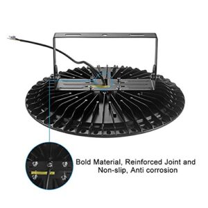 300W UFO LED High Bay Light lamp Factory Warehouse Industrial Lighting 39000 Lumen 6000-6500K IP67 LED Commercial Lights- Warehouse LED Lights- Bay LED Shop Lights for Garage Factory Workshop Gym