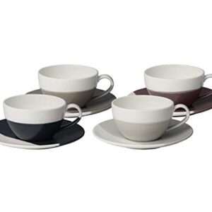 Royal Doulton Coffee Studio Cappuccino Cup & Saucer (260ml), Porcelain, Mixed, 260 milliliters