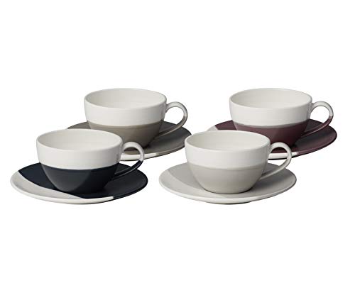 Royal Doulton Coffee Studio Cappuccino Cup & Saucer (260ml), Porcelain, Mixed, 260 milliliters