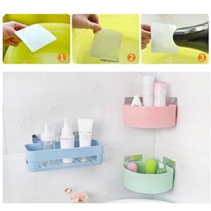 Cabilock Shelf Board 1Pc Bathroom Shelf Organizer Drill Free Plastic Self Adhesive Wall Storage Rack Shower Shelf Recyclabe Adhesive Pad for Closets Kitchen Organizer Rack